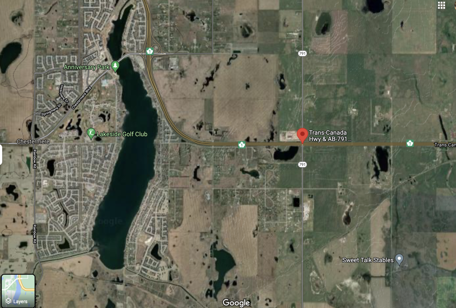 Highway Cleanup Map - Calgary Thunderbird Club